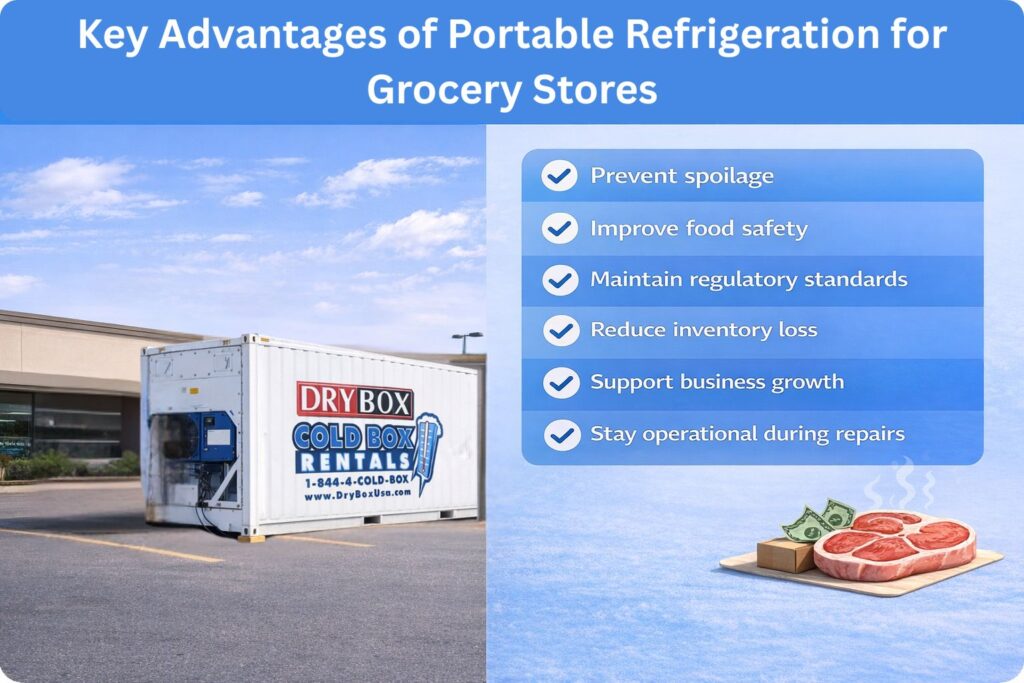 Portable Cold Storage Units for Grocery Stores - Dry Box Cold Storage